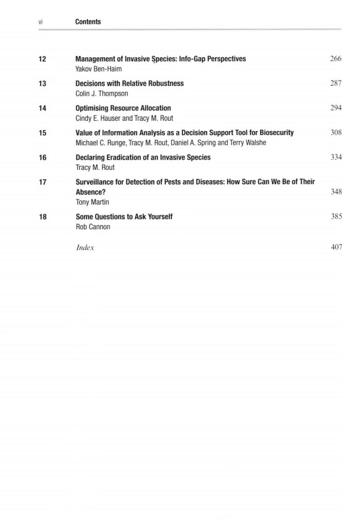 Invasive Species: Risk Assessment and Management - Nokomis